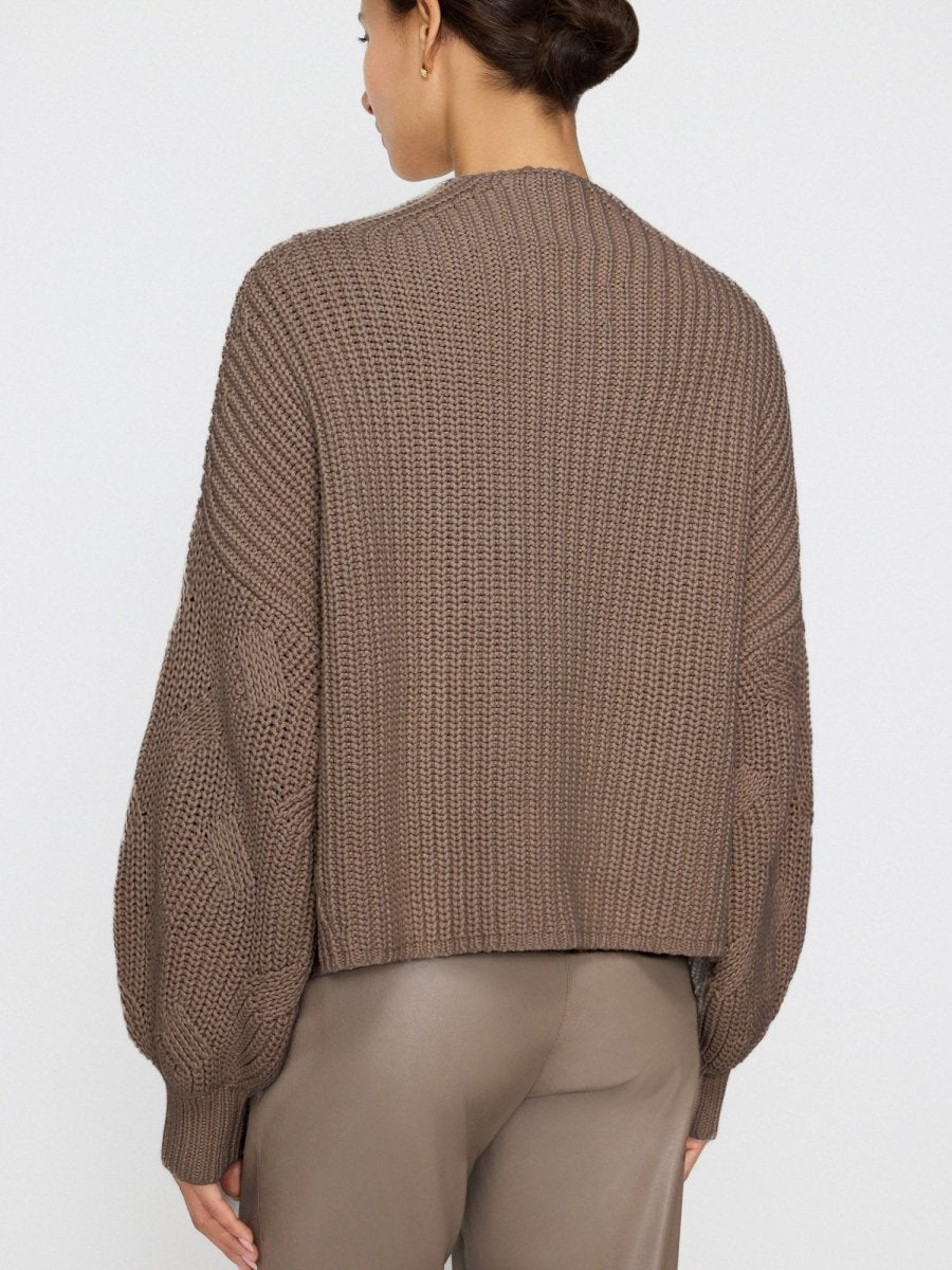 Women's Grayson Cable Pullover in Brume | Brochu Walker