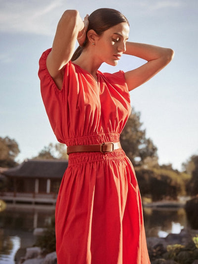 Women's Mina Dress in Poppy | Brochu Walker