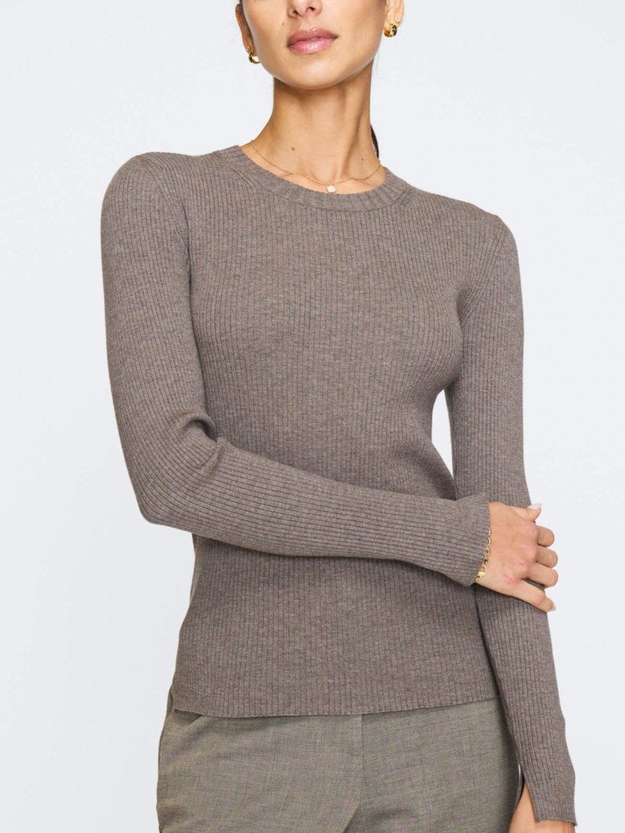Brown Tamsin Skinny Rib Gravel | Brochu Walker