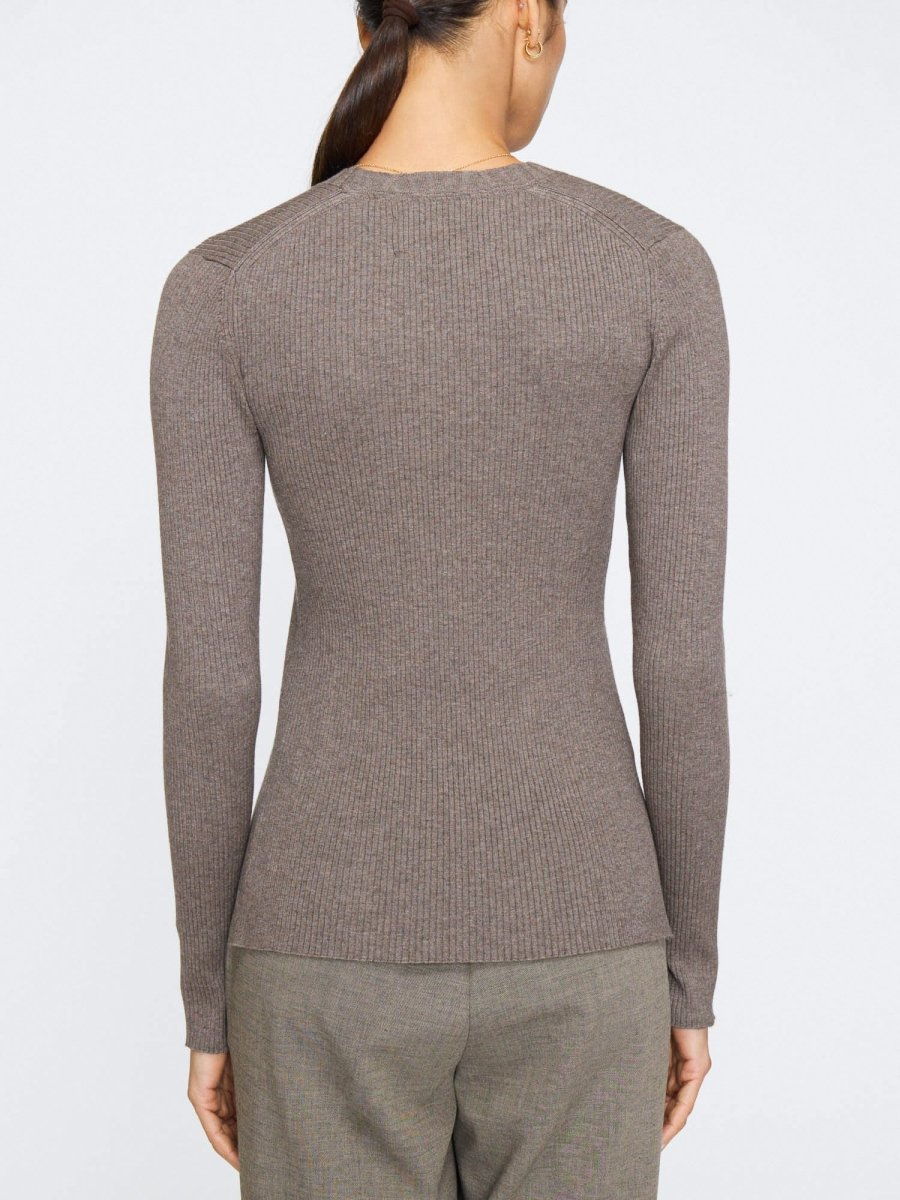 Women's Tamsin Skinny Rib in Gravel Mélange | Brochu Walker