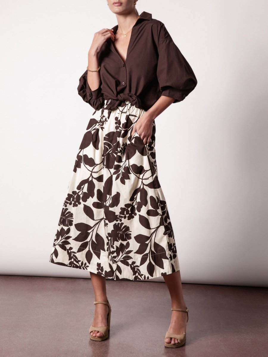 Women's Edda Printed Skirt in Java Combo Print | Brochu Walker