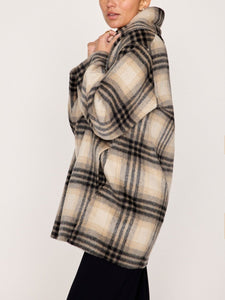 Women's Finley Plaid Coat in Heritage Plaid | Brochu Walker