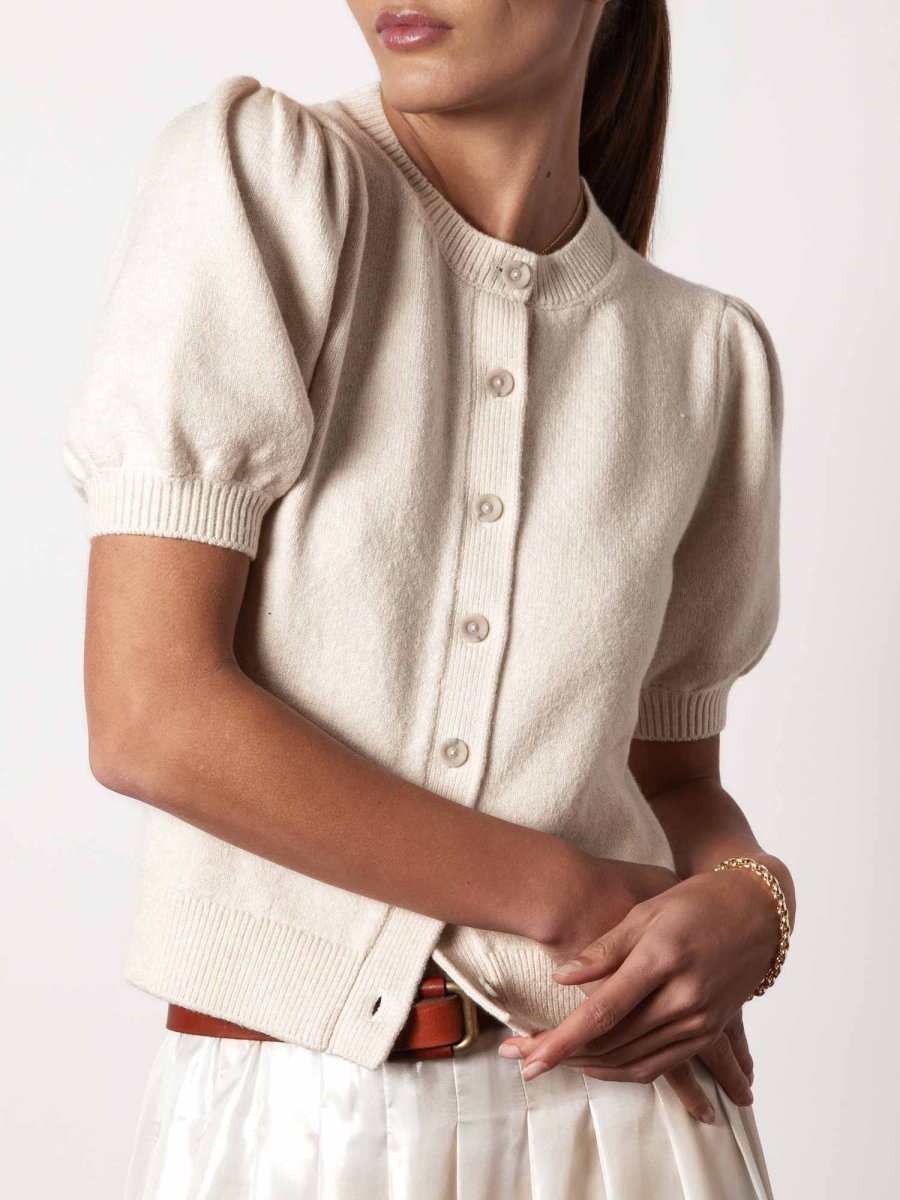 Women's Havana Cardigan in Oatmeal Mélange | Brochu Walker