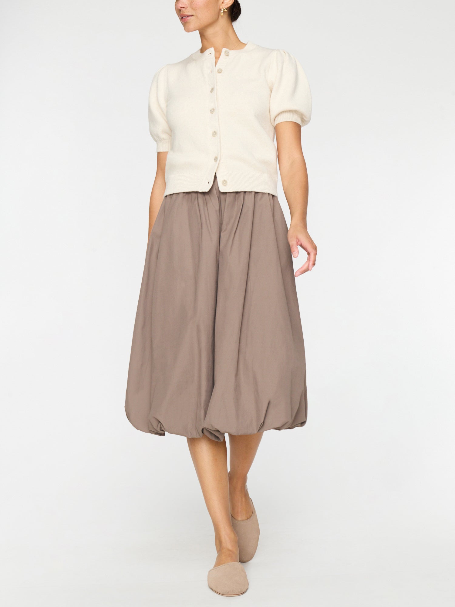 Women's Havana Cardigan in Oatmeal Mélange | Brochu Walker Women's Havana Cardigan in Oatmeal Mélange | Brochu Walker