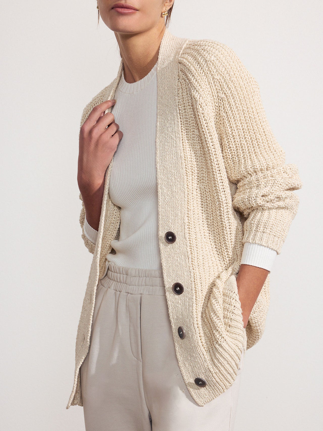 Women's Tamsin Skinny Rib in Salt White