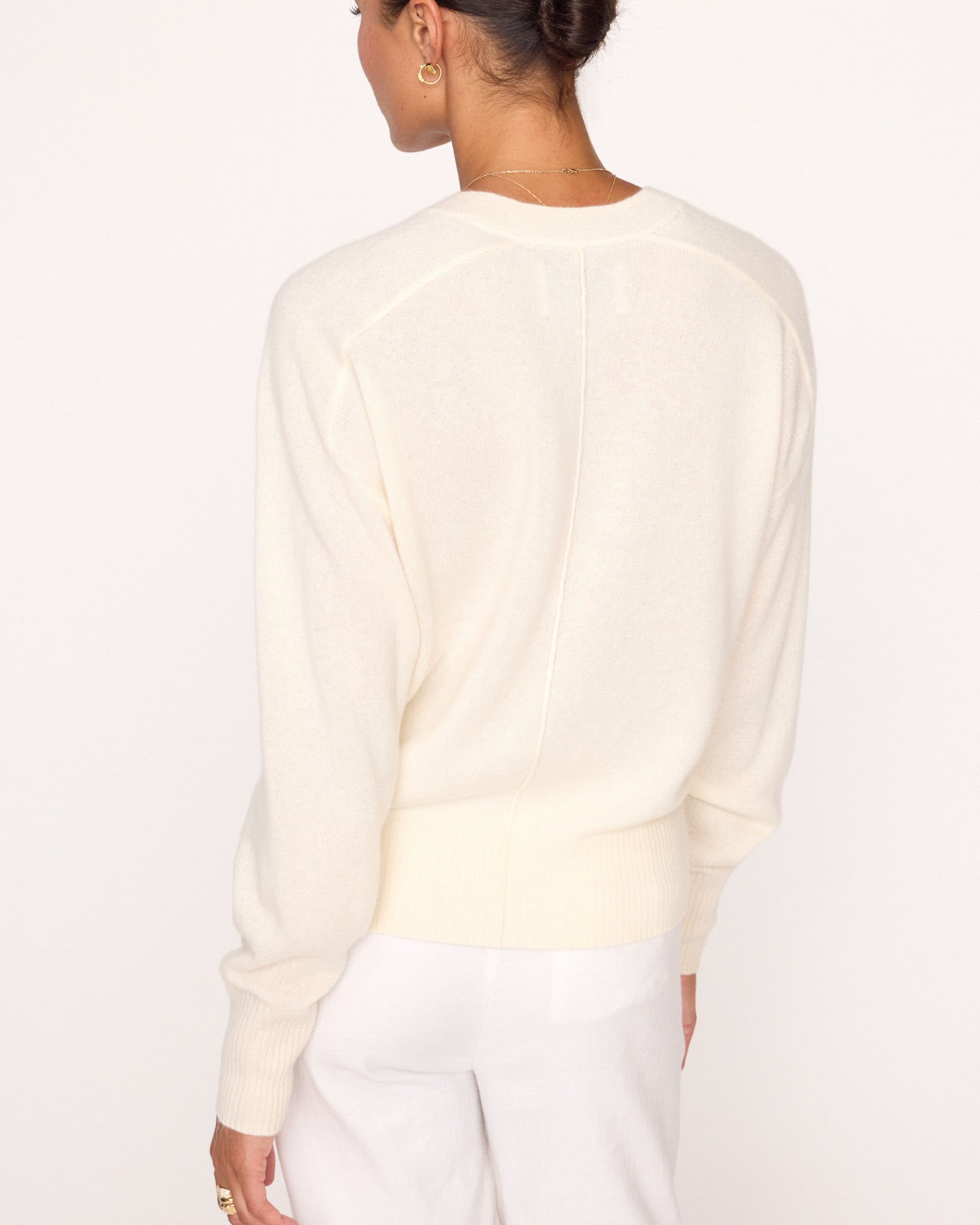 Women's Leia Vee Sweater in Almond