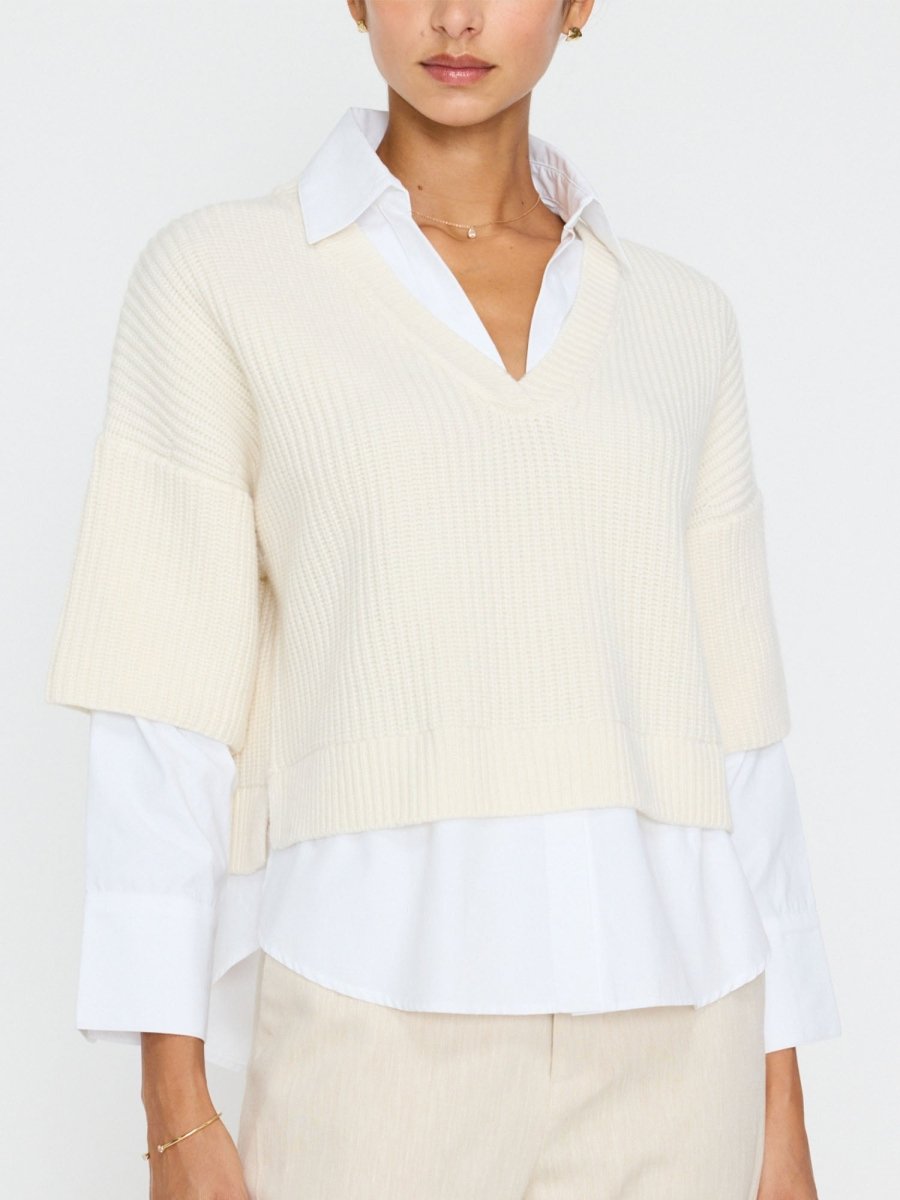 Women's Maeve Looker in Ivory with White | Brochu Walker