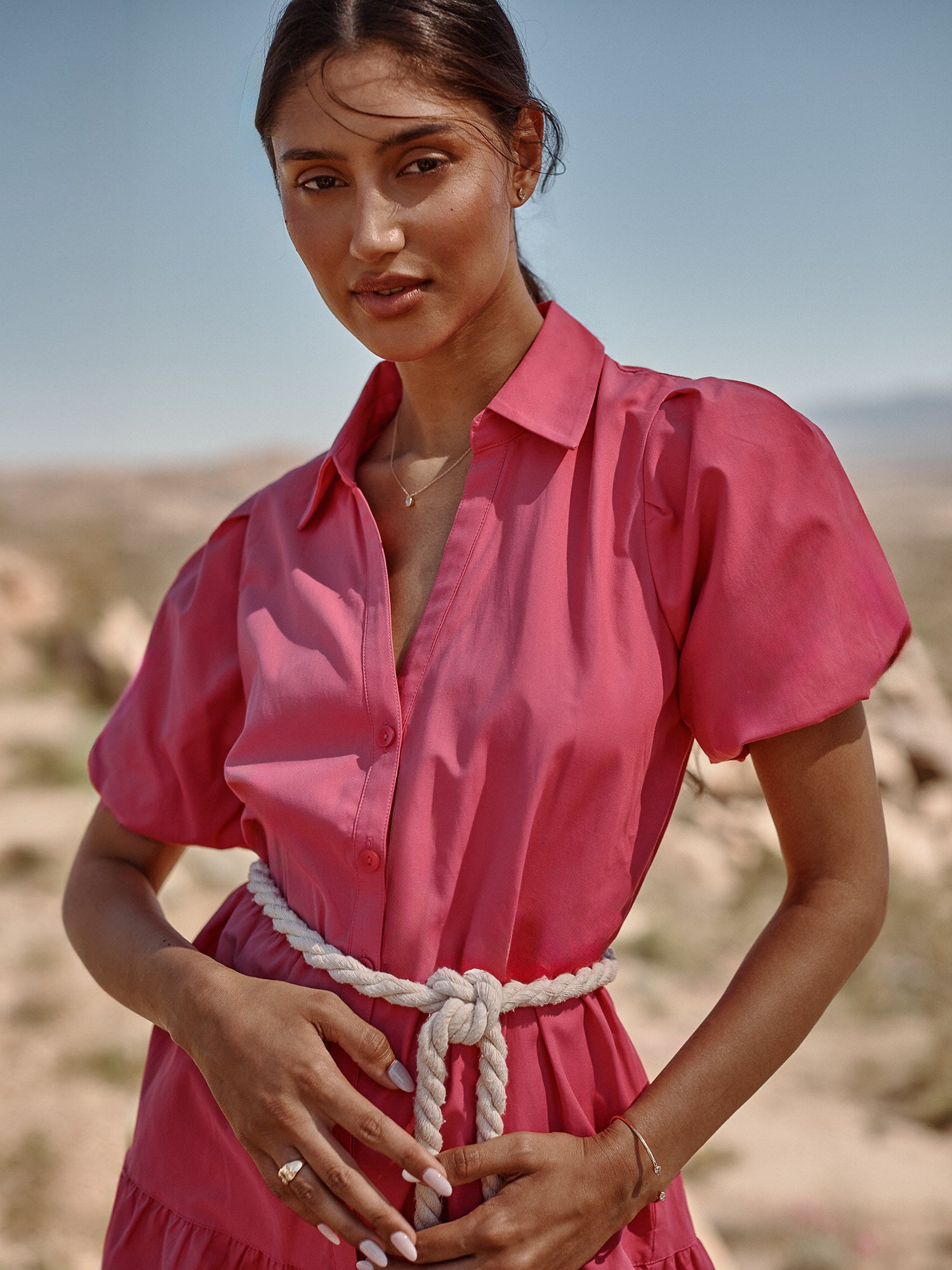 Women's Rope Belt in Natural