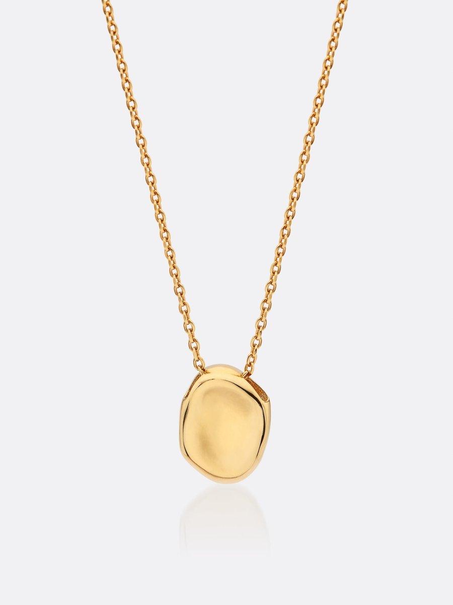 Women's Golden Waves Necklace in Yellow Gold