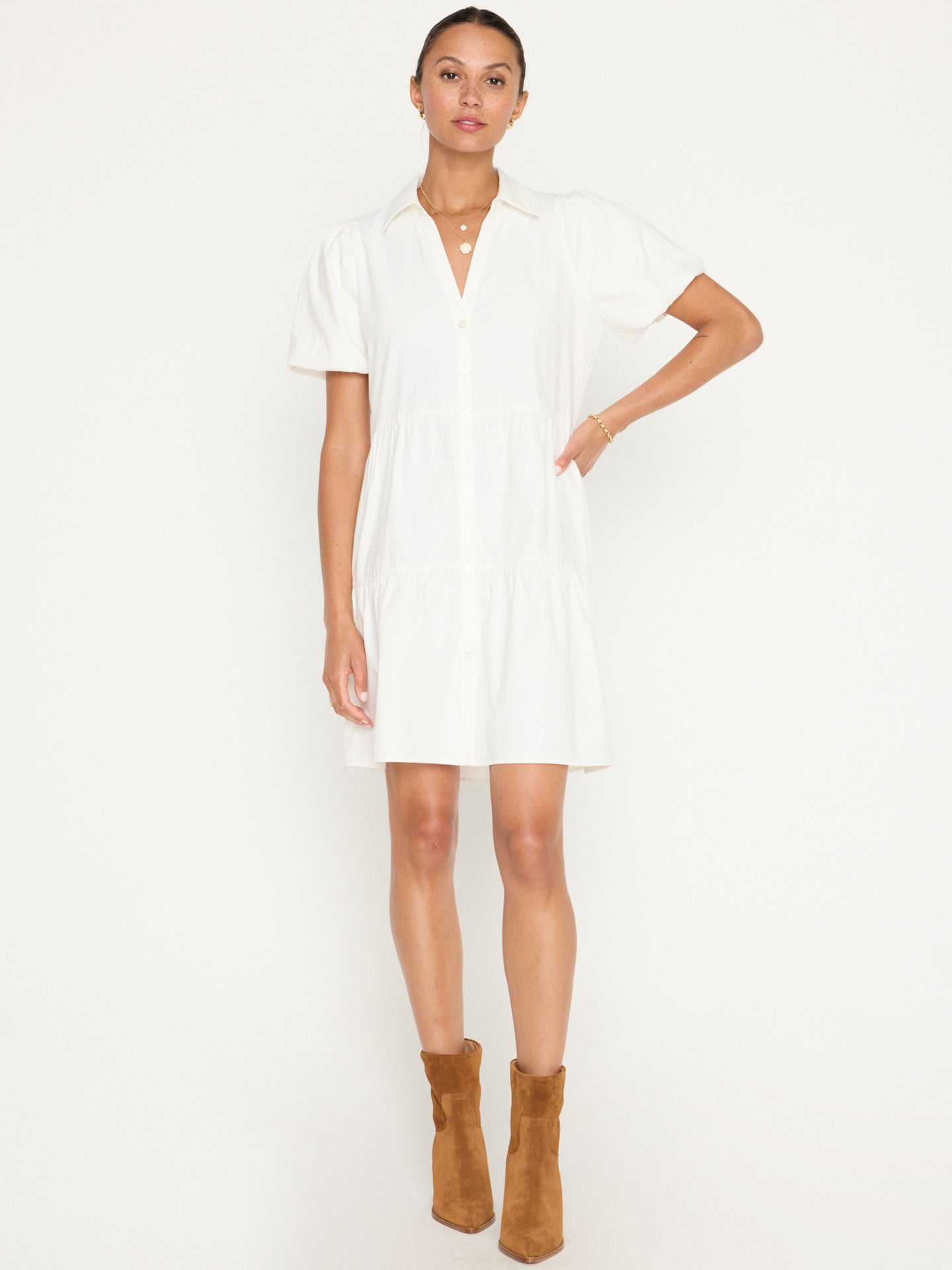Women's Havana Mini Dress in Ivory