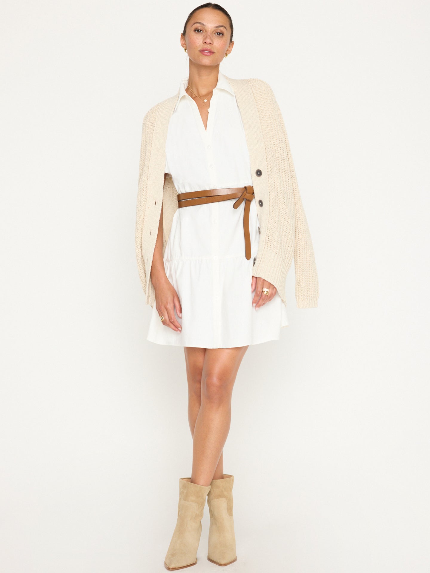 Women's Havana Mini Dress in Ivory