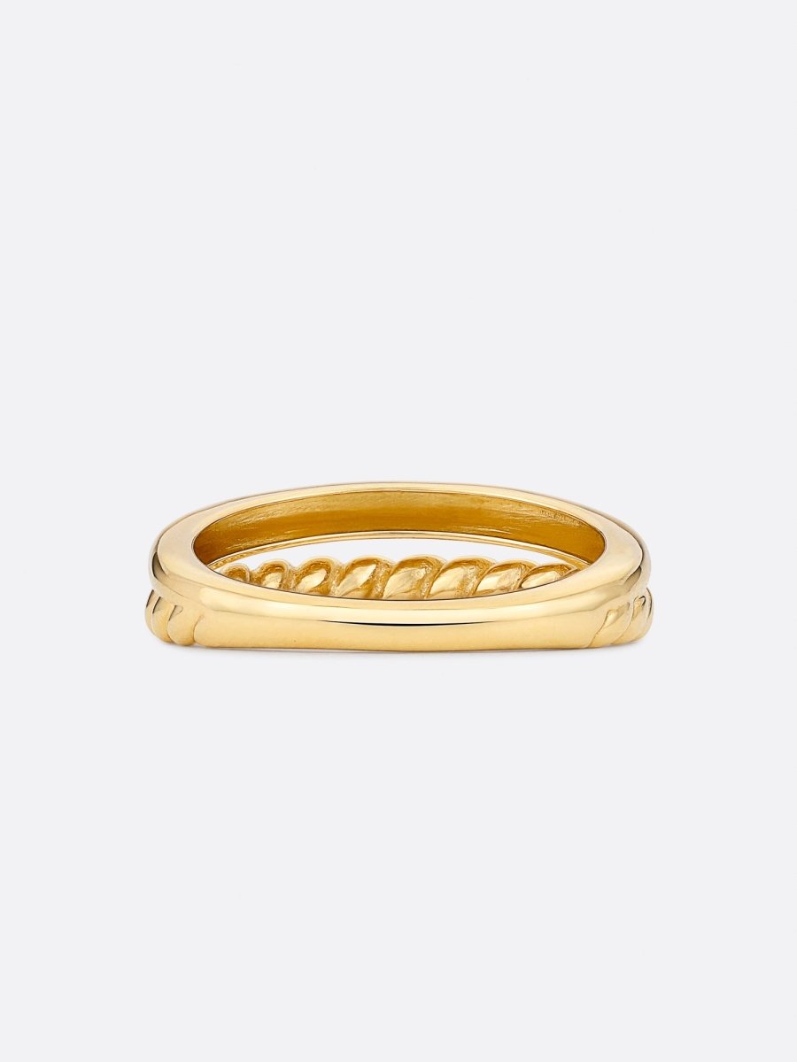 Women's Fine Jewelry Icons Yellow Gold Duet Ring